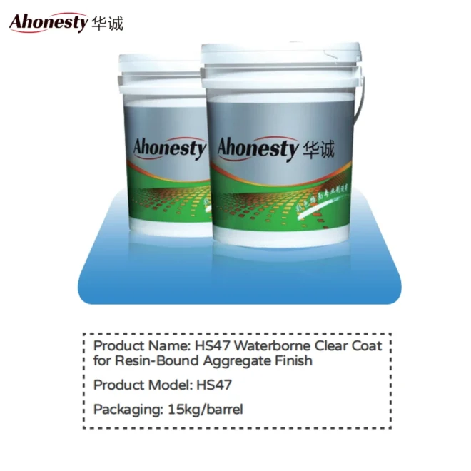 HS47 Waterborne Clear Coat for Resin-Bound Exposed Aggregate Coating ...